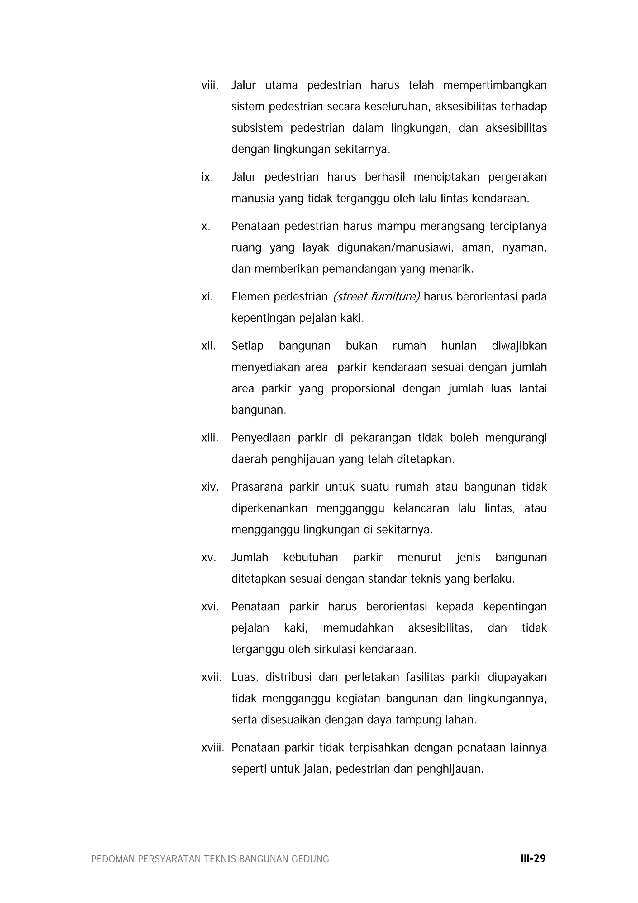 PEDOMAN PERSYARATAN TEKNIS BANGUNAN GEDUNG - PERATURAN MENTERI ...