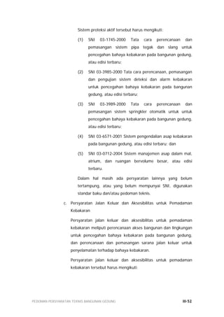PEDOMAN PERSYARATAN TEKNIS BANGUNAN GEDUNG - PERATURAN MENTERI PEKERJAAN UMUM NOMOR : 29/PRT/M ...