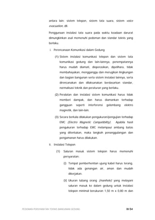 PEDOMAN PERSYARATAN TEKNIS BANGUNAN GEDUNG - PERATURAN MENTERI ...