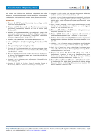 Free Amino Acid and Their Derivatives: Plastic Substrates, Specific ...