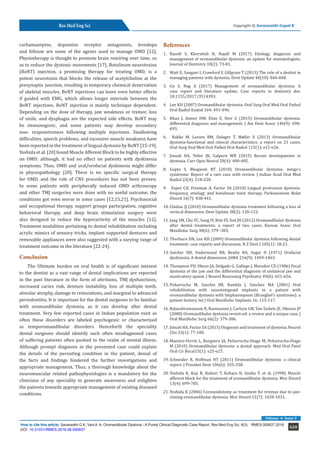Oromandibular Dystonia - A Purely Clinical Diagnostic Case Report | PDF