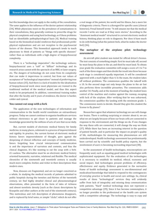 Metaphors to Think about Technological Tools and Patients Care in Family Medicine | PDF ...