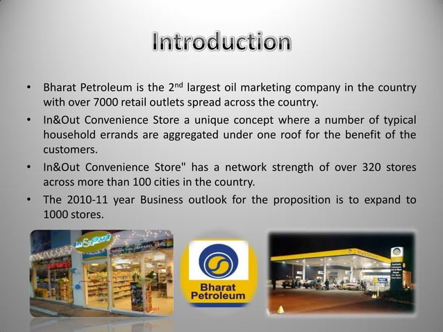 BPCL In & Out store | PDF | Retail Industry | Industries