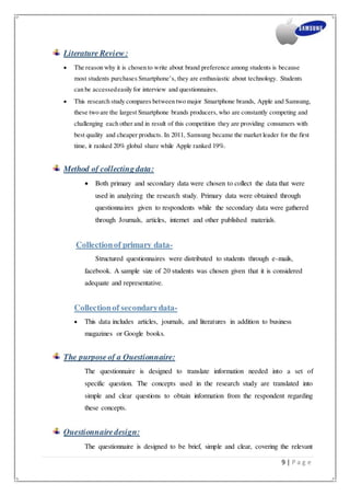 Project Report on Research Methodology | PDF