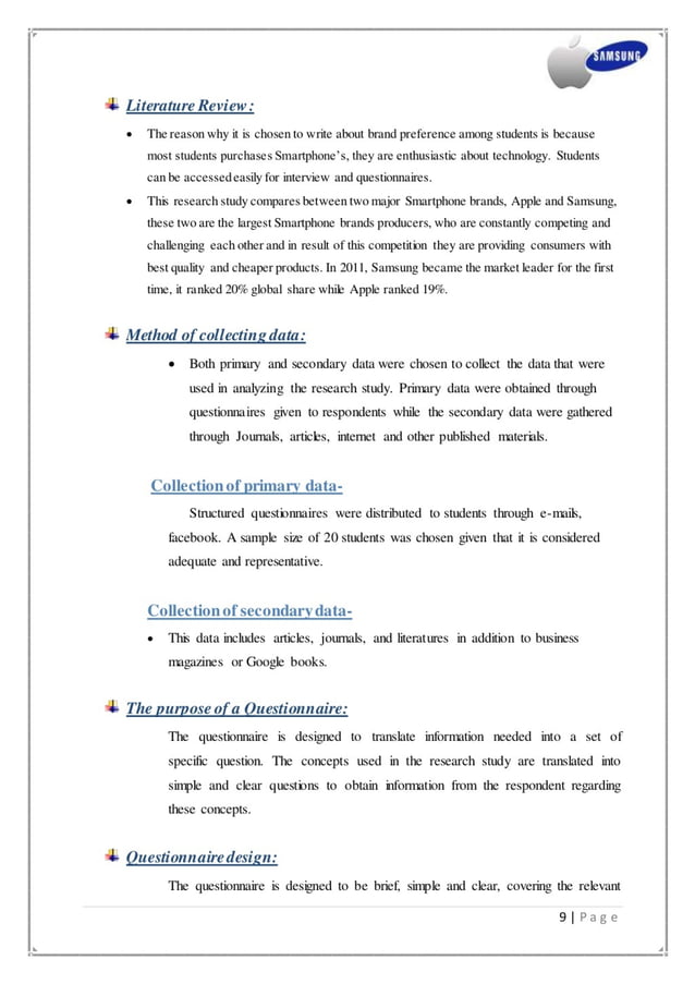 Project Report on Research Methodology | PDF