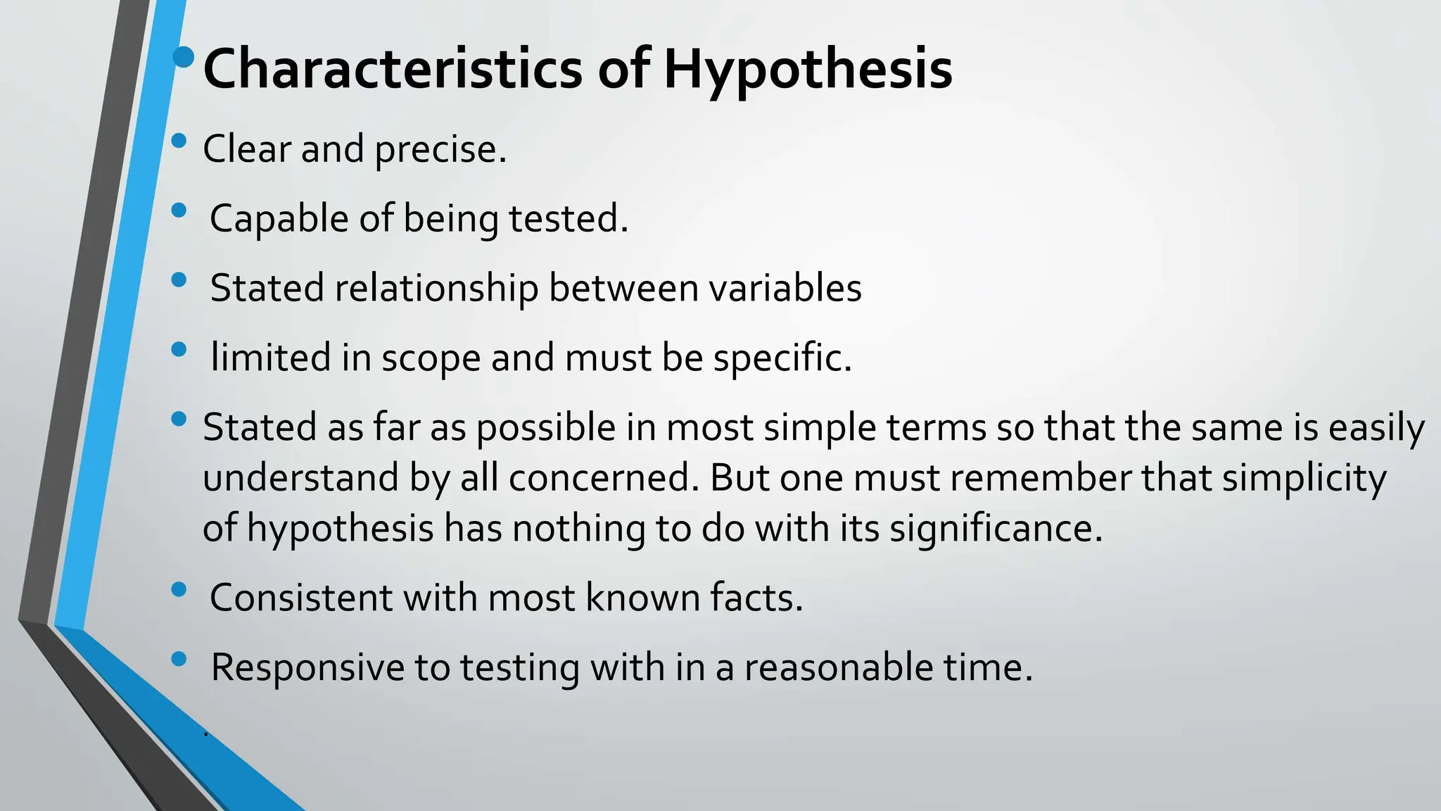Hypothesis and its important parametric tests | PPTX