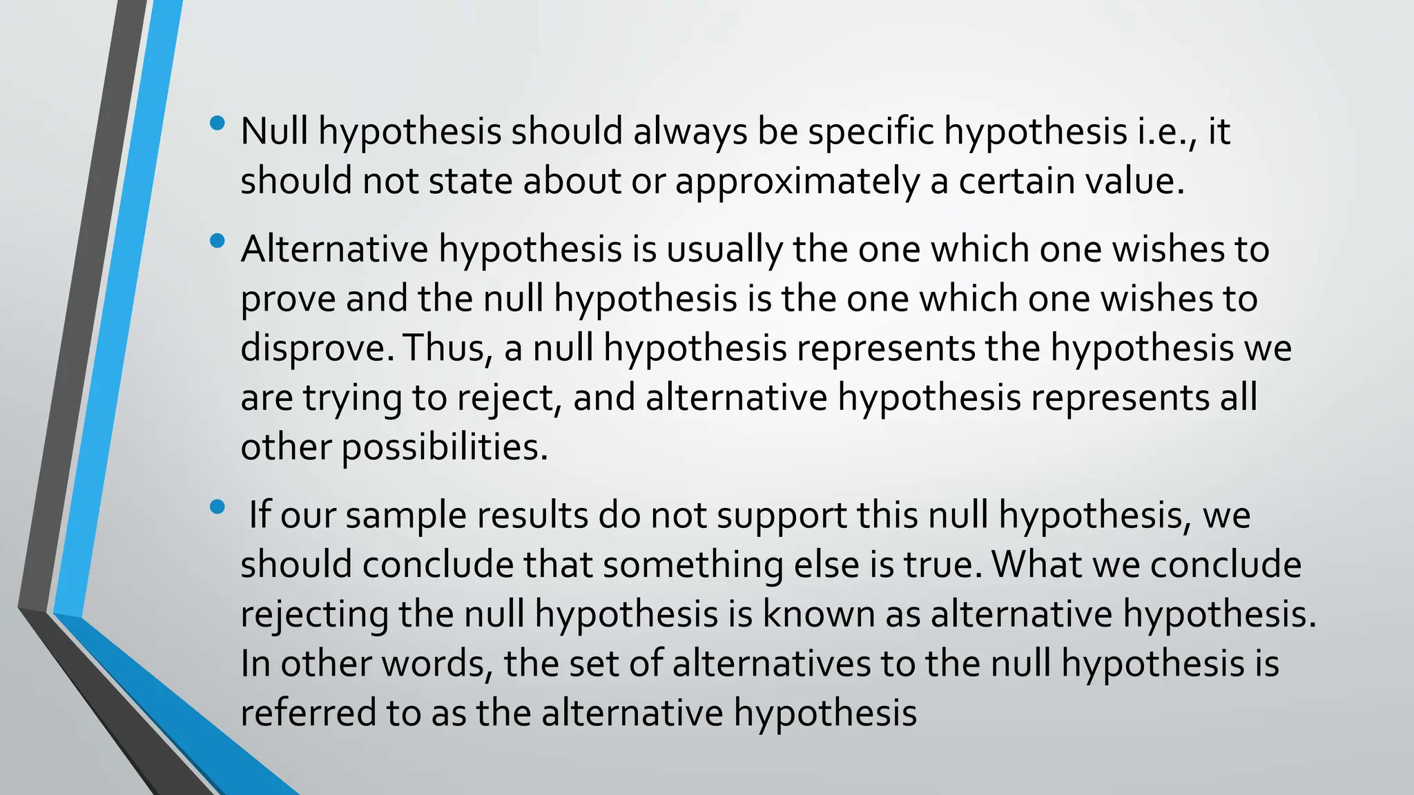 Hypothesis and its important parametric tests | PPTX