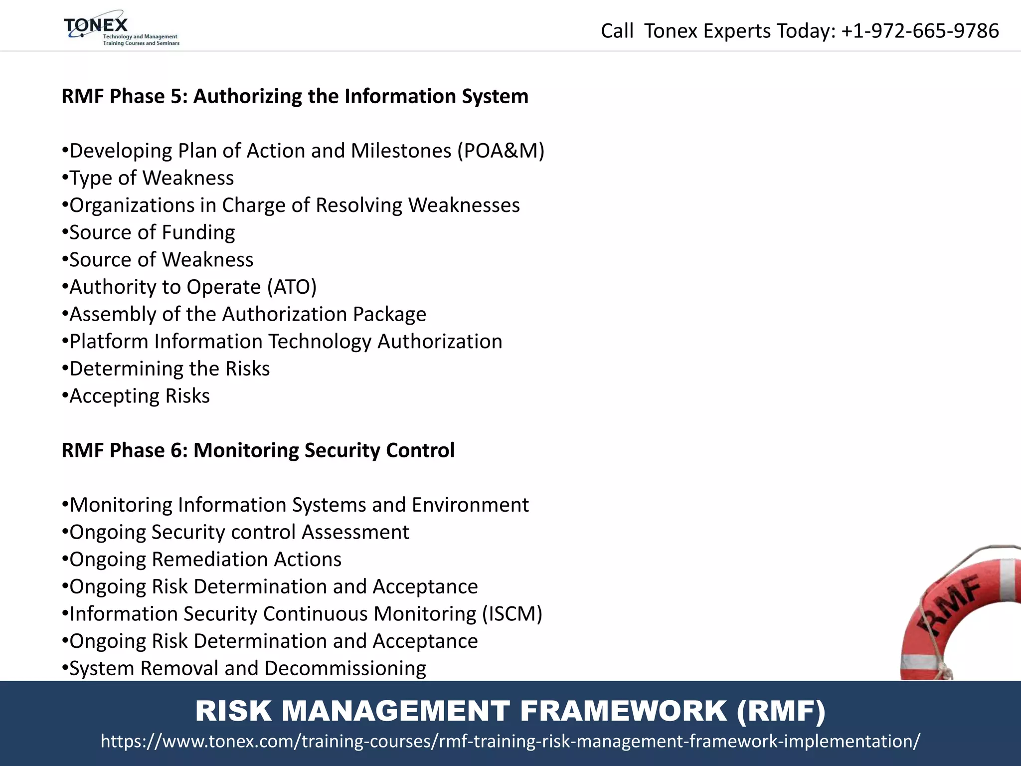 RMF Training, Risk Management Framework Implementation | PPTX