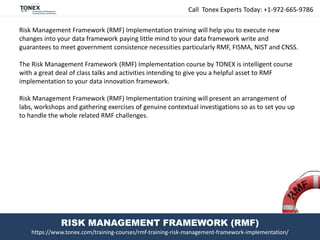 RMF Training, Risk Management Framework Implementation | PPTX