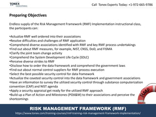 RMF Training, Risk Management Framework Implementation | PPTX