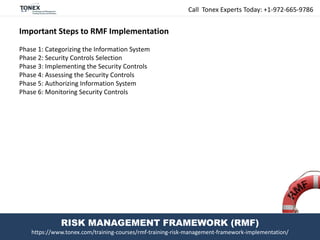 RMF Training, Risk Management Framework Implementation | PPTX