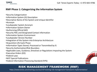RMF Training, Risk Management Framework Implementation | PPT