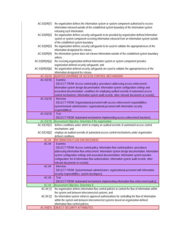 Risk Management Framework (RMF) STEP 4- Access Security Controls - NIST ...