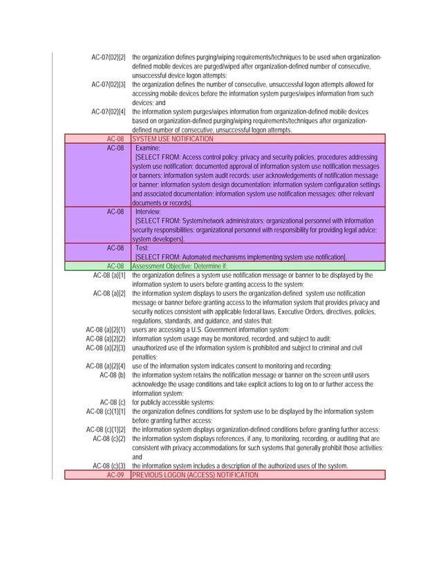 Risk Management Framework (RMF) STEP 4- Access Security Controls - NIST ...