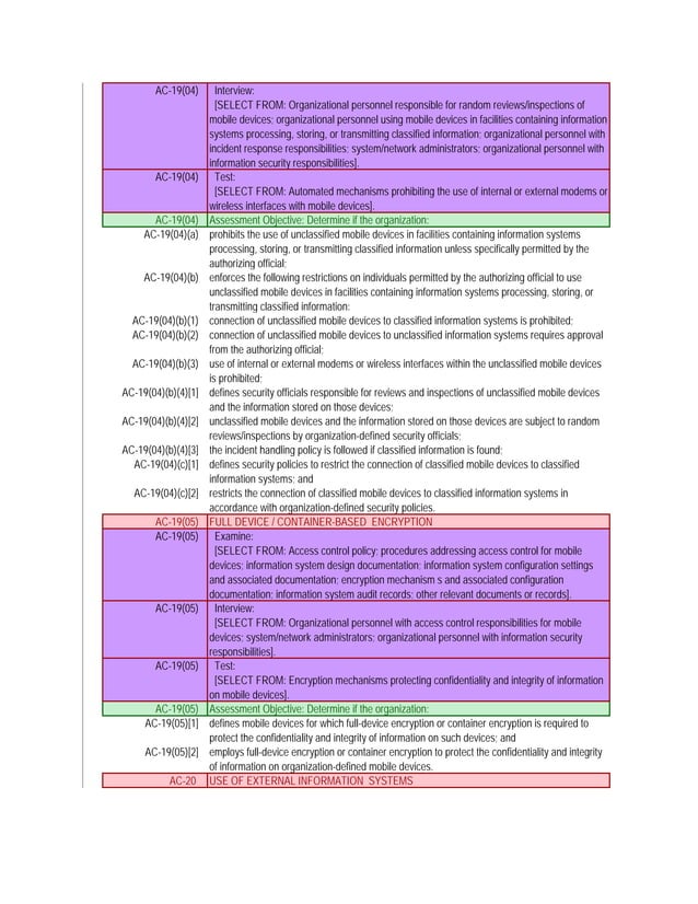 Risk Management Framework (RMF) STEP 4- Access Security Controls - NIST ...