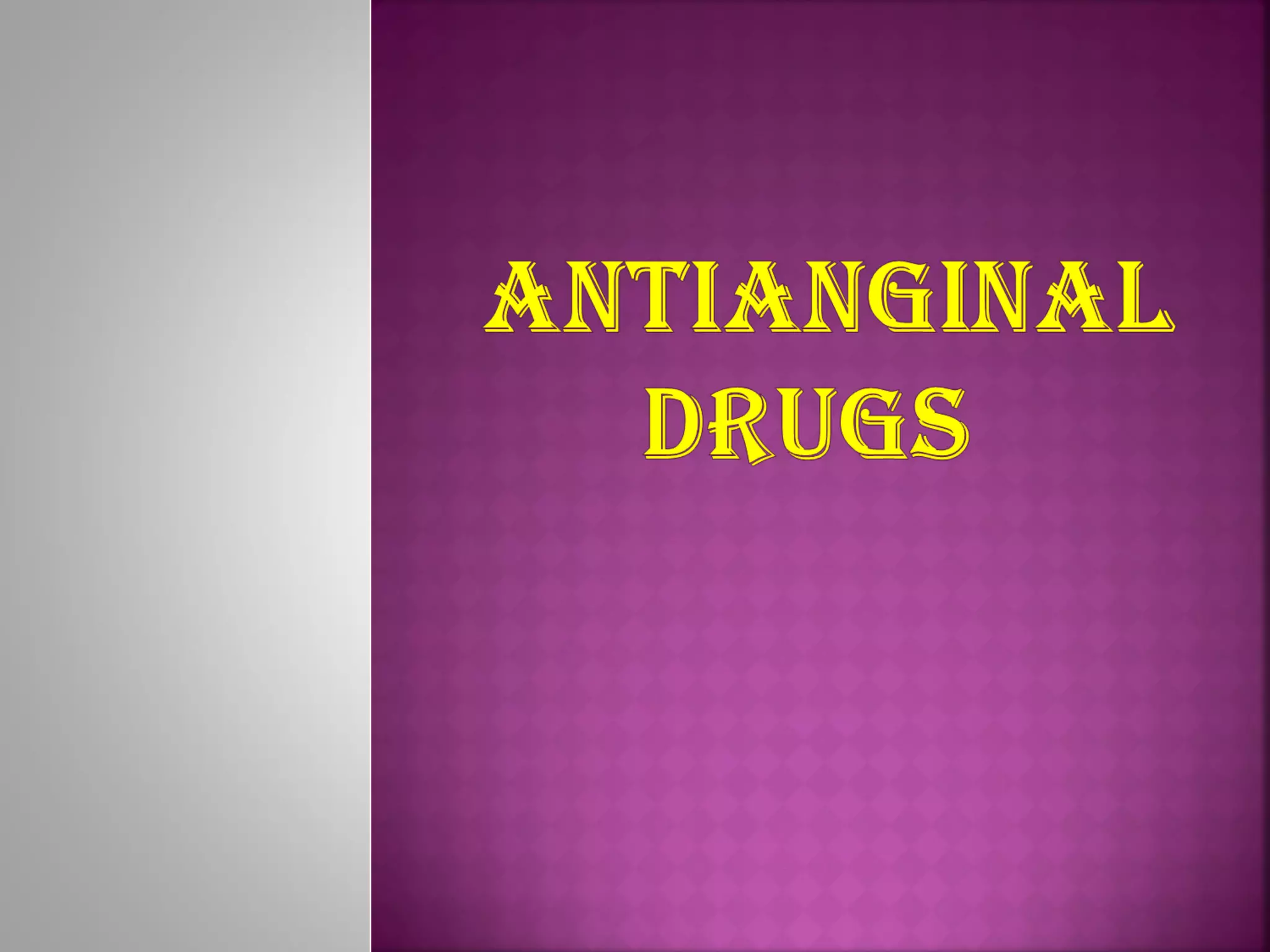 14.antianginal drugs | PPT