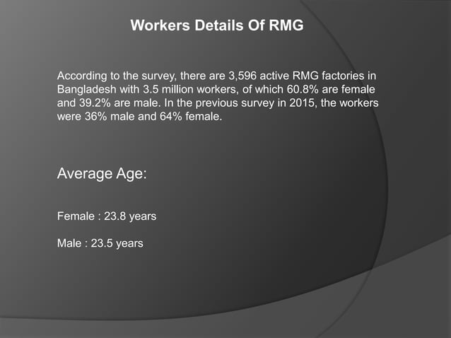 RMG Sectors In bangladesh | PPTX