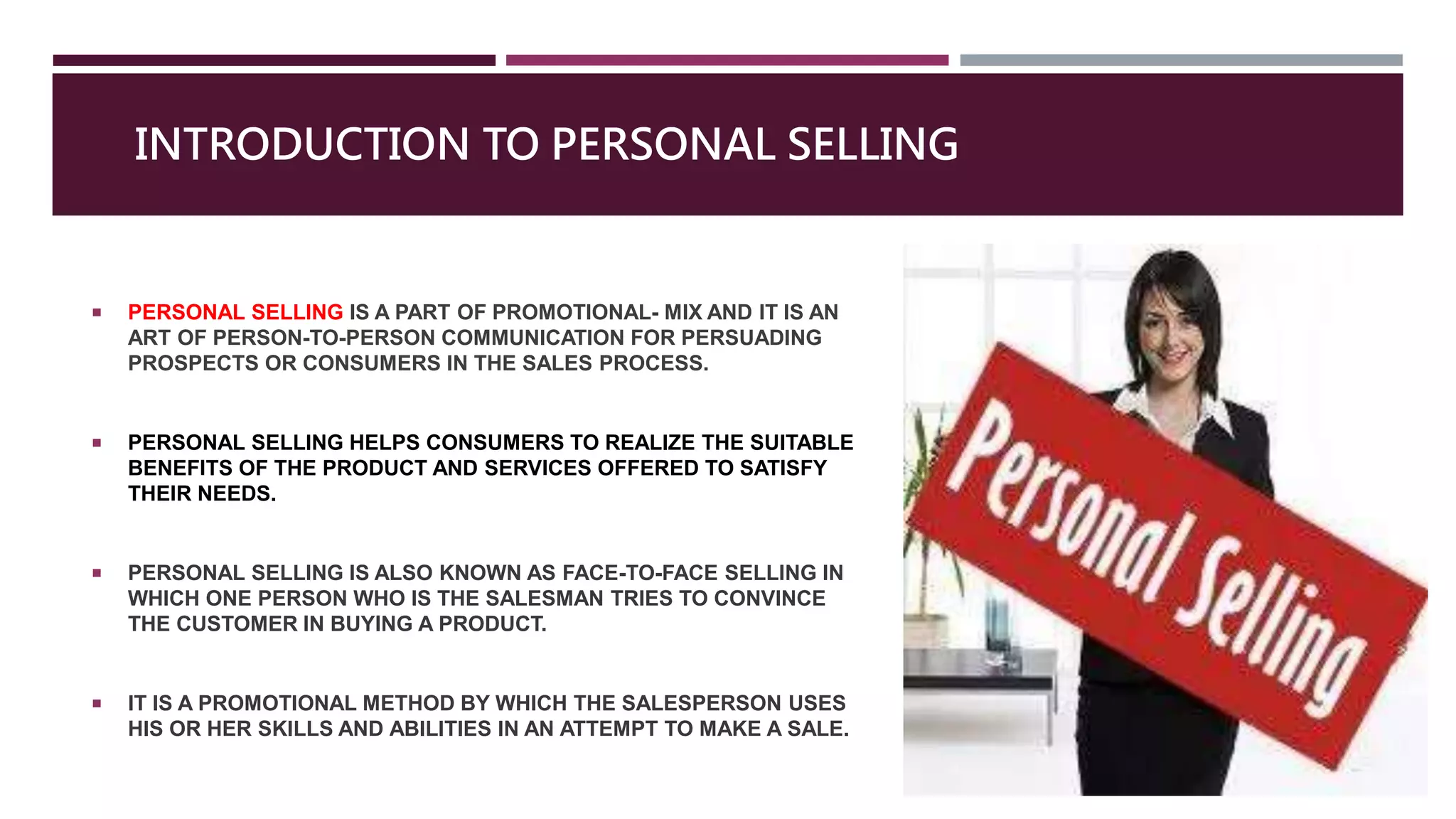 PERSONAL SELLING IN RETAILING | PPTX