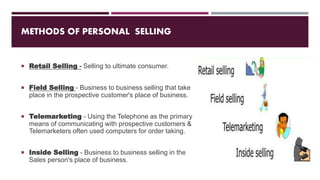 PERSONAL SELLING IN RETAILING | PPTX