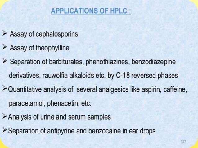 HPLC AND ITS APPLICATIONS | PPTX | Chemistry | Science