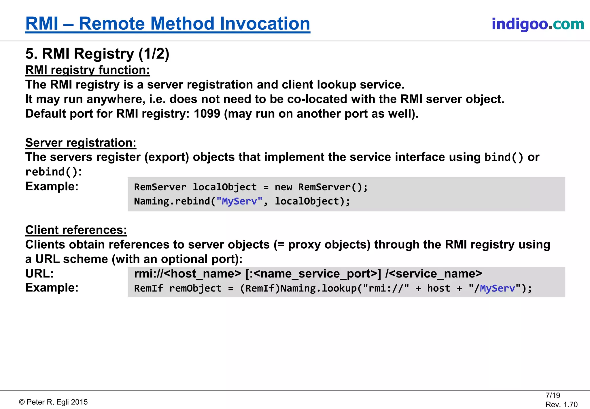 Remote Method Invocation (RMI) | PDF