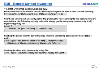 Remote Method Invocation (RMI) | PDF