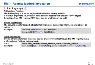 Remote Method Invocation (RMI) | PDF
