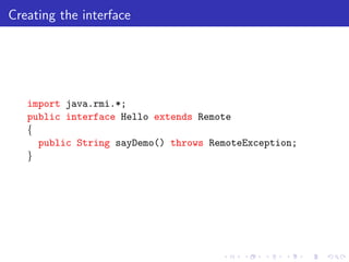 Remote Method Invocation | PDF