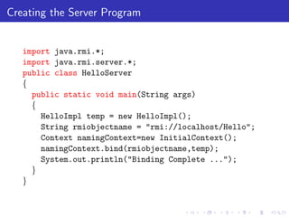 Remote Method Invocation | PDF