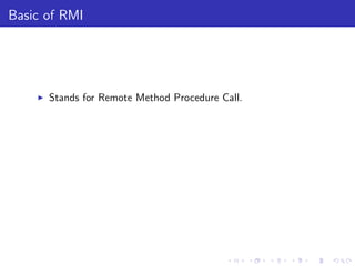 Remote Method Invocation | PDF