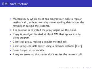 Remote Method Invocation | PDF