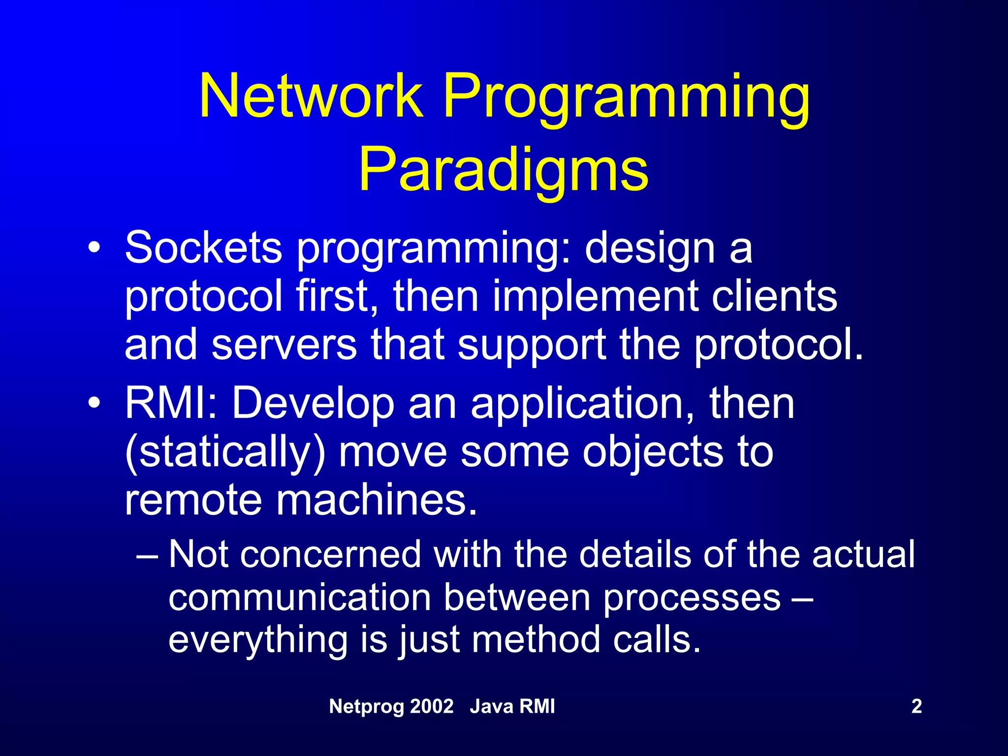 Remote Method Invocation | PPT