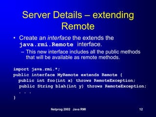 Remote Method Invocation | PPT