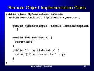 Remote Method Invocation | PPT