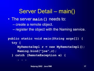 Remote Method Invocation | PPT