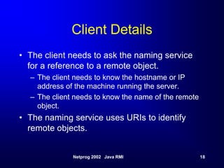 Remote Method Invocation | PPT