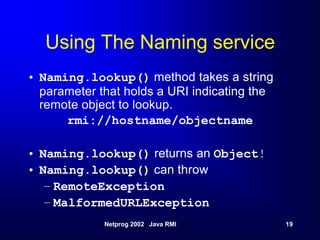 Remote Method Invocation | PPT