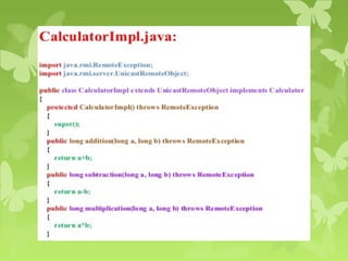 Remote method invocation | PPT