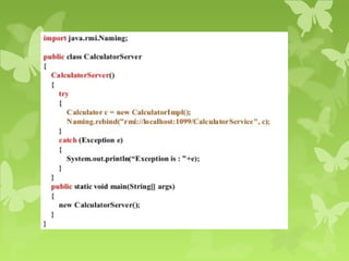 Remote method invocation | PPT