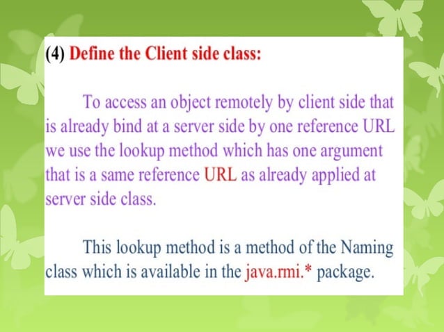 Remote method invocation | PPT