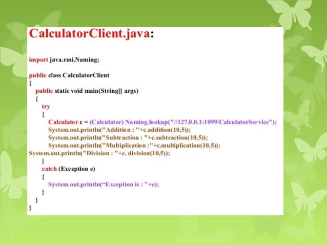 Remote method invocation | PPT