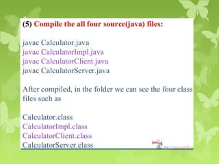 Remote method invocation | PPT