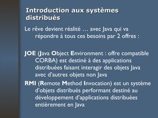 Système répartis avec RMI | PPT