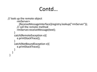 Rmi ppt | PPTX | Programming Languages | Computing