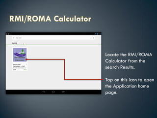 Rmi roma calculator | PDF