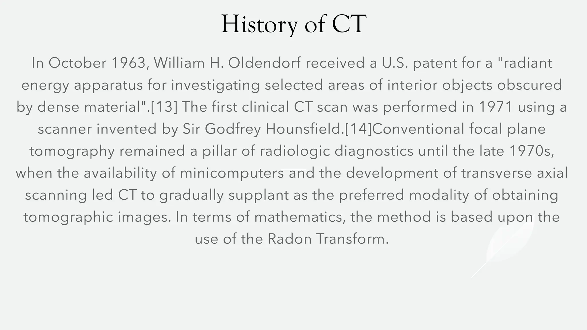 Introduction to Computed tomography and updates | PPT