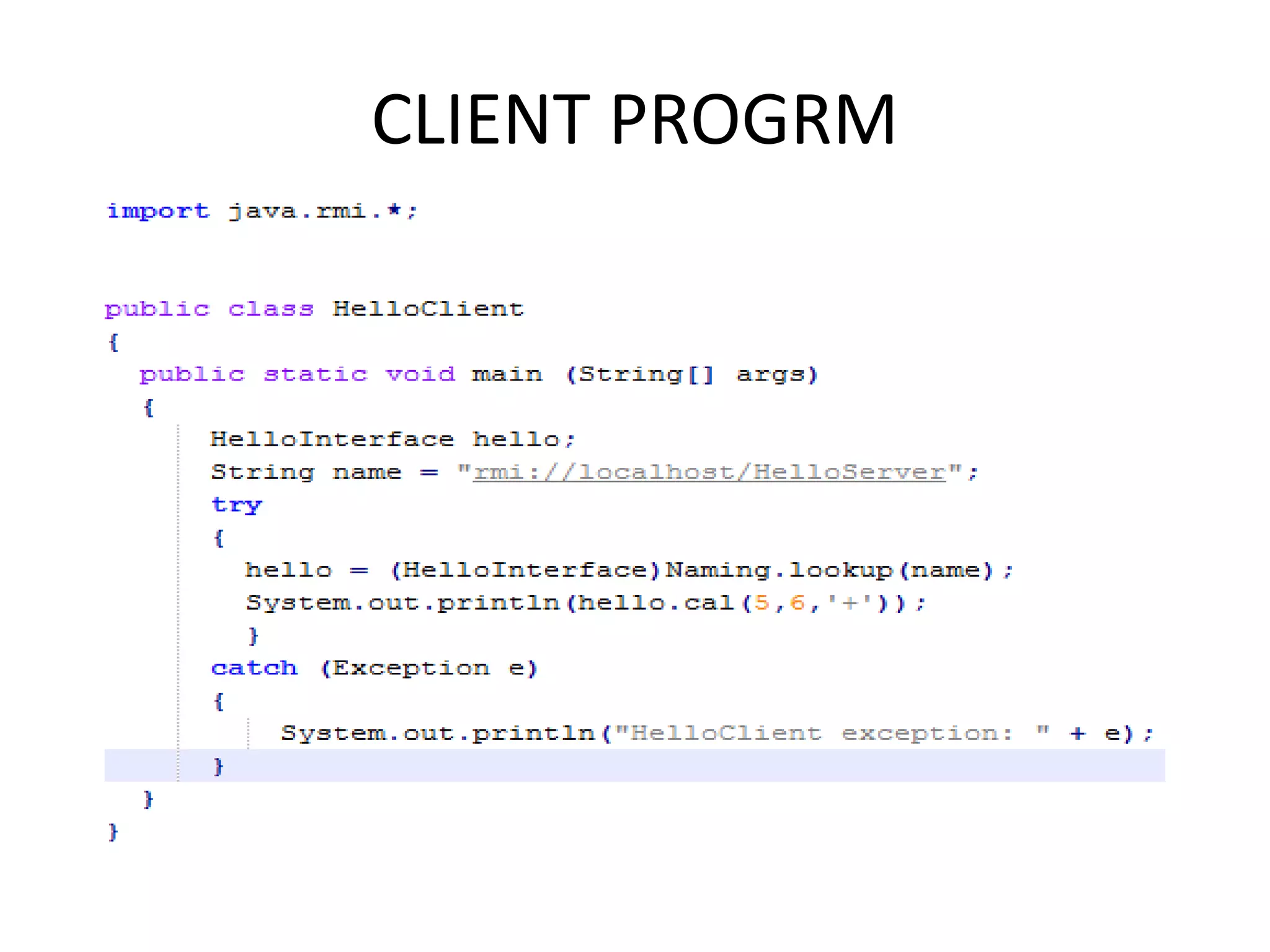 Rmi Architecture Pptx Programming Languages Computing
