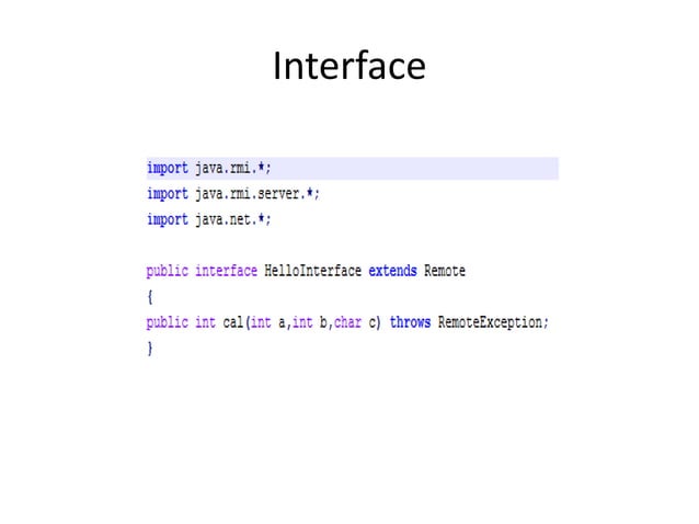 Rmi architecture | PPTX | Programming Languages | Computing