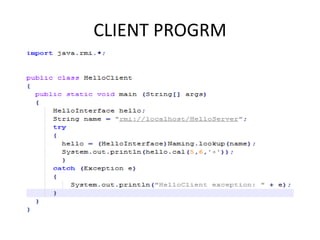 Rmi architecture | PPTX