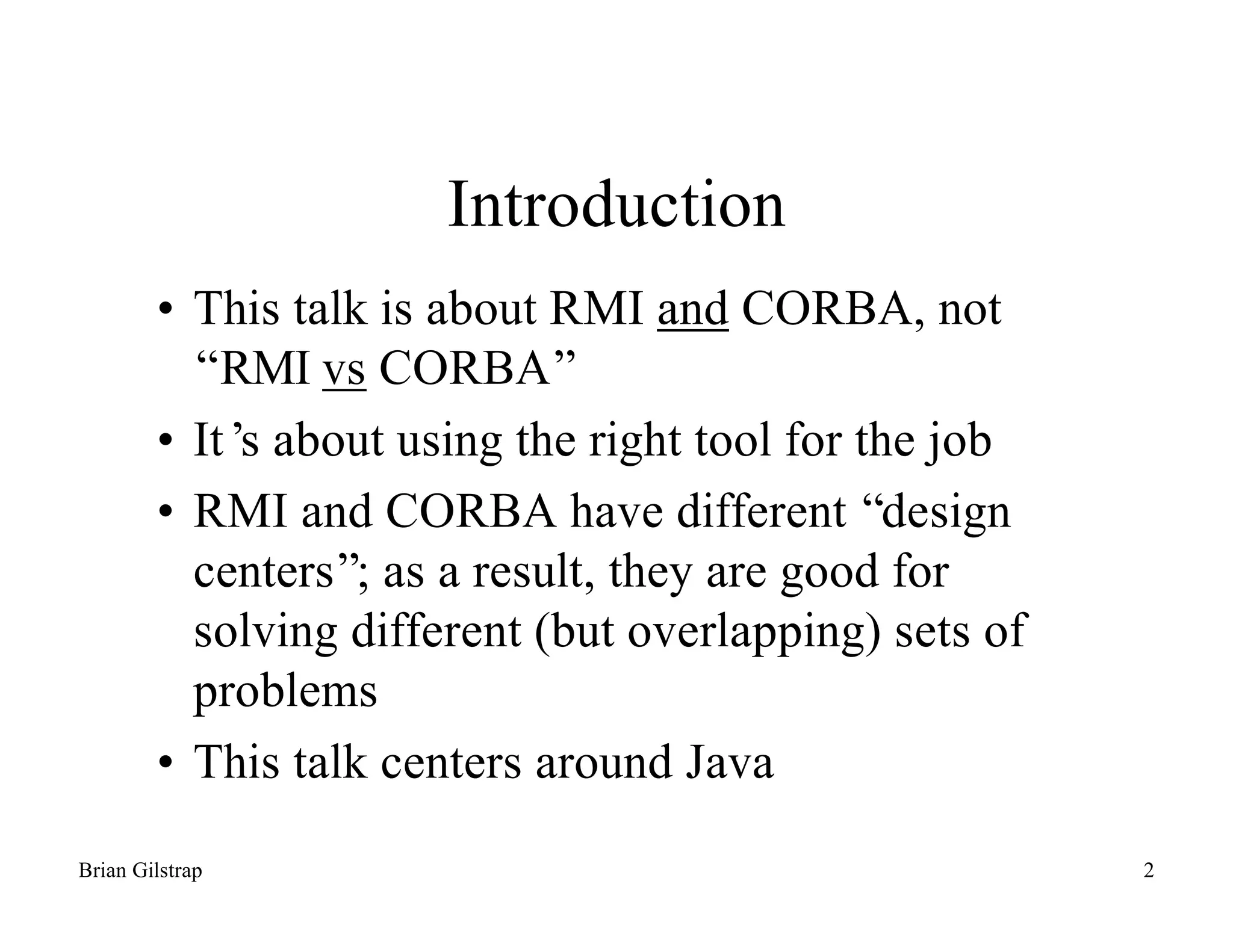 RMI and CORBA Why both are valuable tools | PDF | Web Development ...